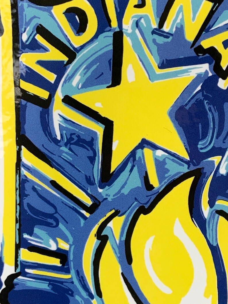 Sticker Indiana Storm Striker Art by Justin Patten Indiana | Etsy