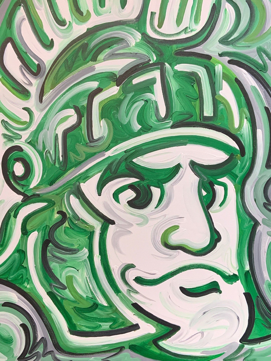 Painting Michigan State Storm Striker Art by Justin Patten Officially ...
