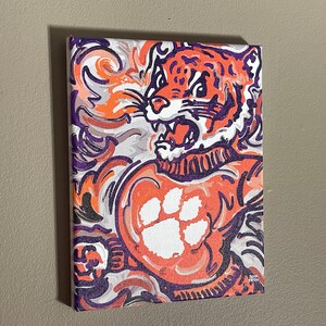 Clemson University 8" X 10" Mascot Wrapped Canvas Print by Justin ...