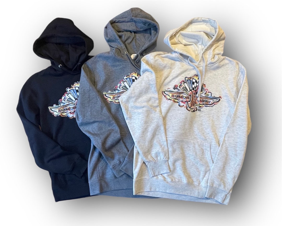 Indianapolis Motor Speedway Wing and Wheel Unisex Hoodie by Justin ...