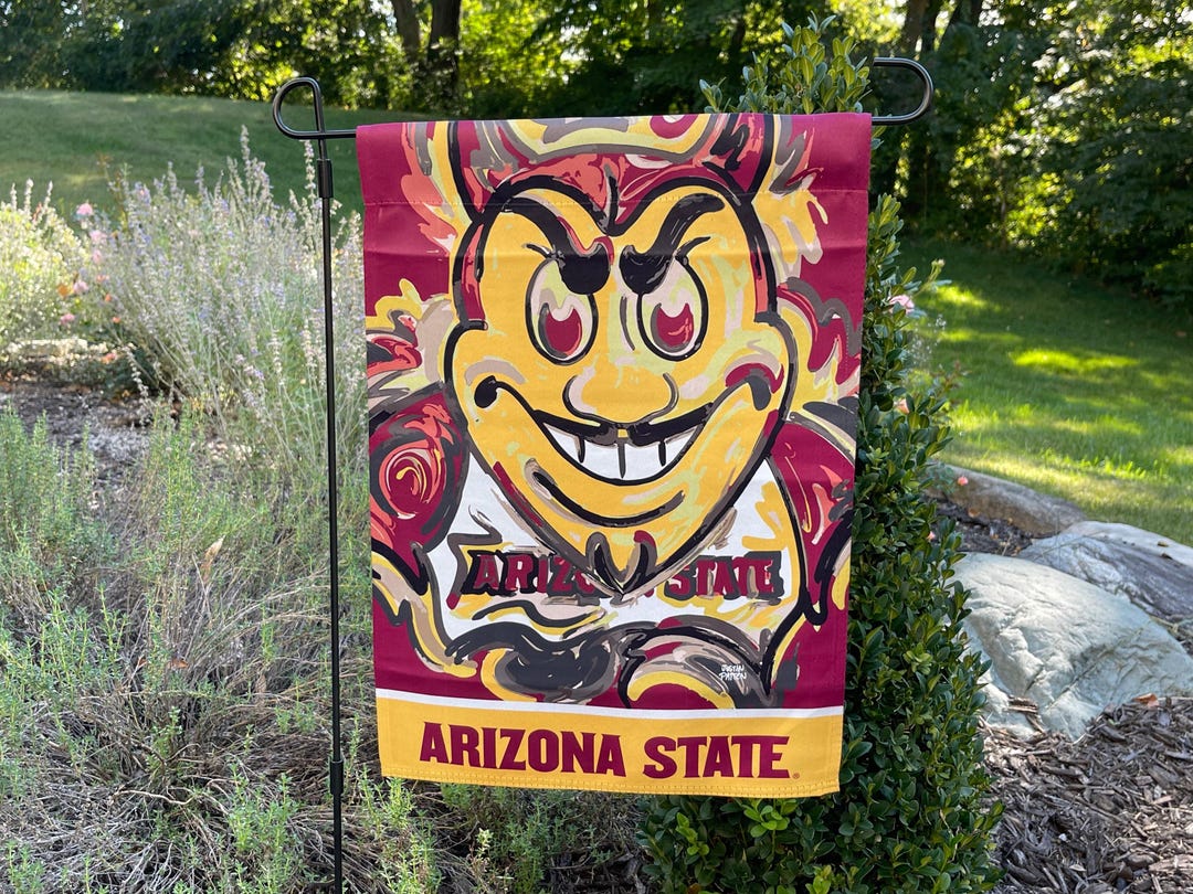 Arizona State University Mascot Garden Flag 12" X 18" by Justin Patten ...