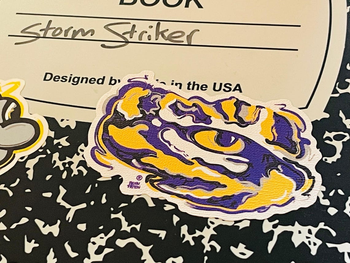 LSU Eye Durable Sticker by Justin Patten (storm Striker Art, Mike the ...