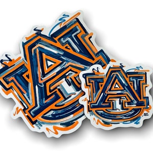 Auburn University AU Mini Vinyl Sticker by Justin Patten (storm Striker ...