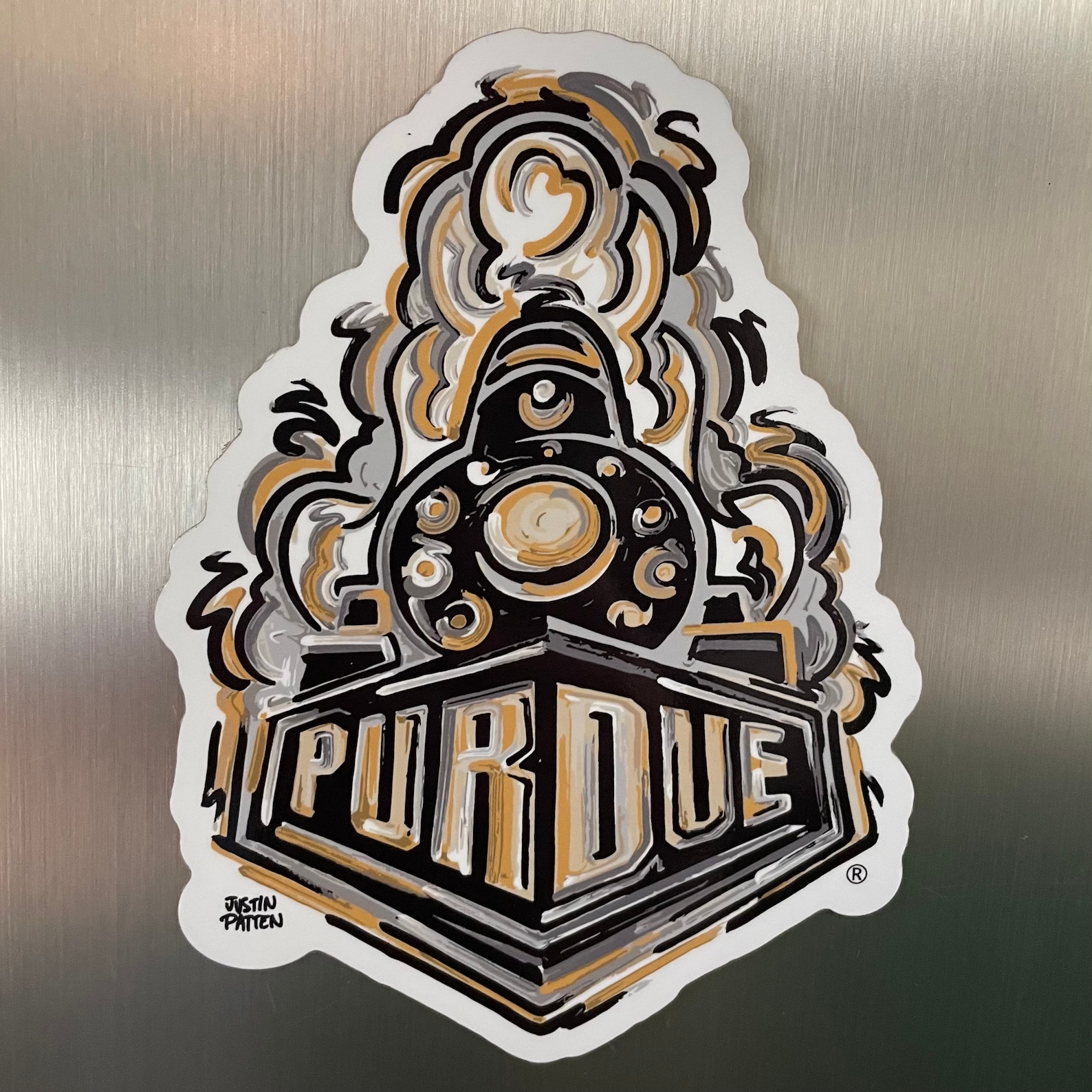Purdue Train Magnet Created by Storm Striker Art by Justin - Etsy
