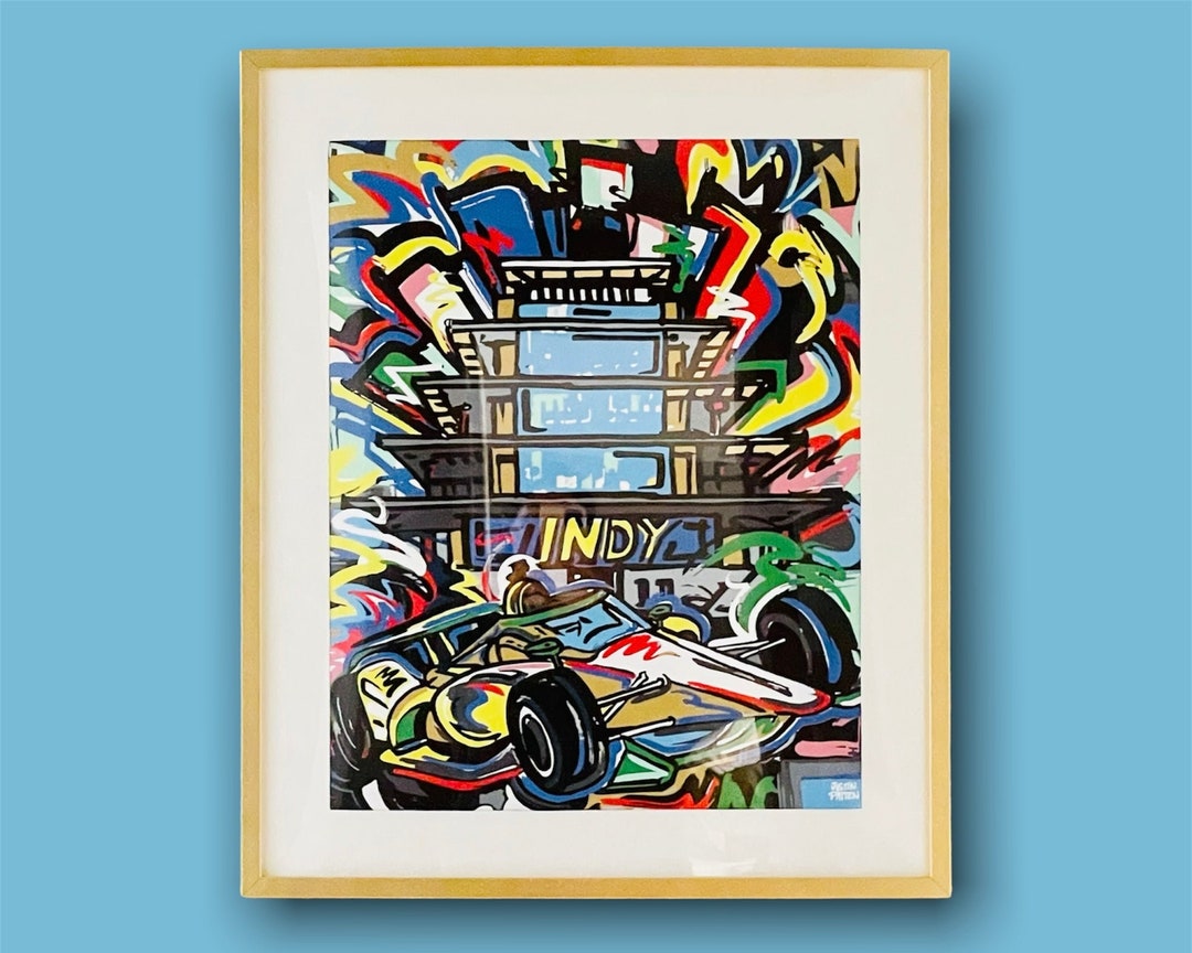 Indianapolis Motor Speedway 16"x20" Pagoda Print by Justin Patten ...
