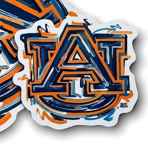 Auburn University AU Mini Vinyl Sticker by Justin Patten (storm Striker ...