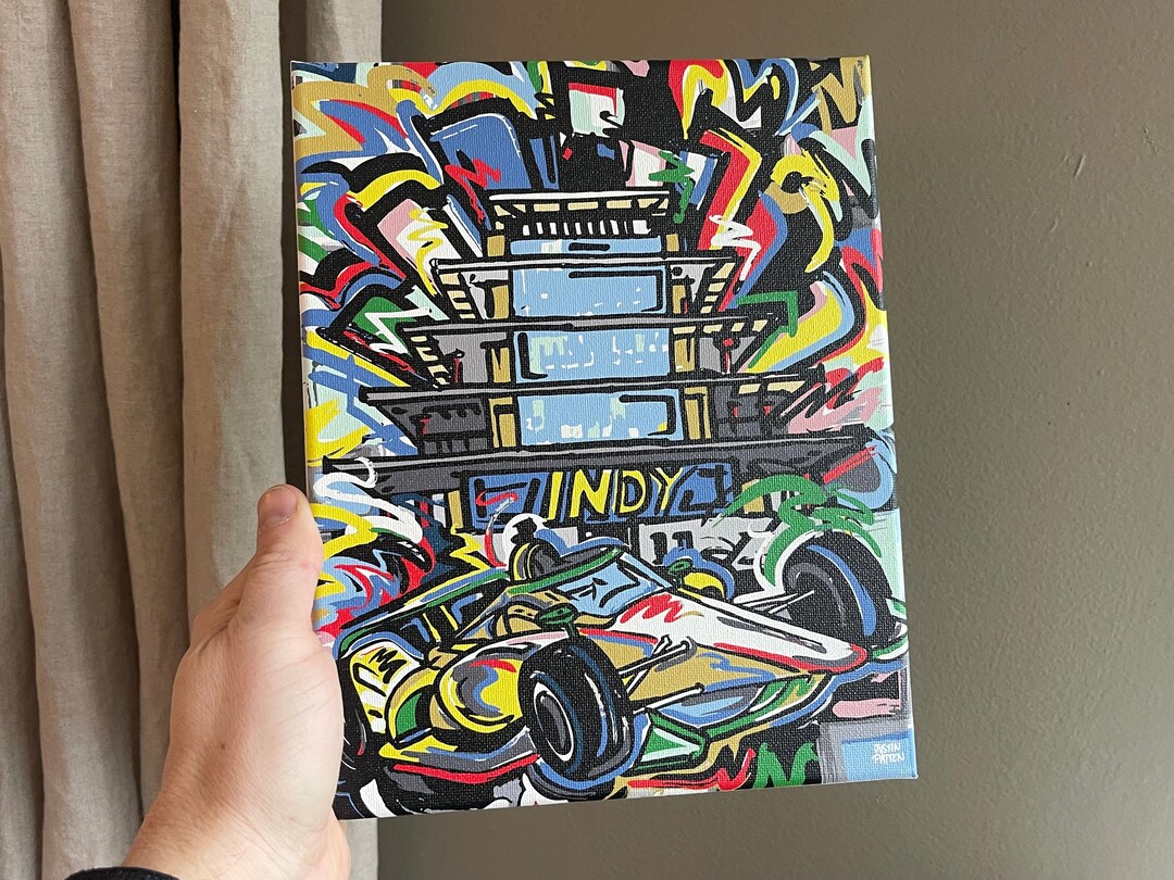 Indianapolis Motor Speedway 8"x 10" Pagoda Wrapped Canvas Print by ...