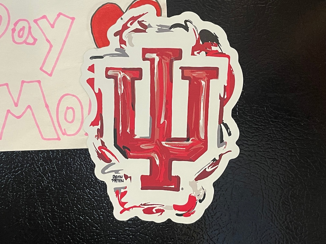 Indiana University IU Trident Magnet by Justin Patten (4"x6", Storm ...