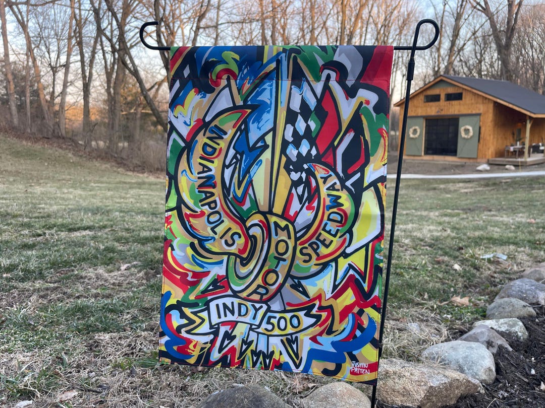 Indianapolis Motor Speedway Motion Garden Flag by Justin Patten (2025 ...