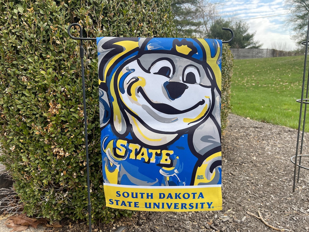 South Dakota State University Mascot Garden Flag 12" X 18" by Justin ...