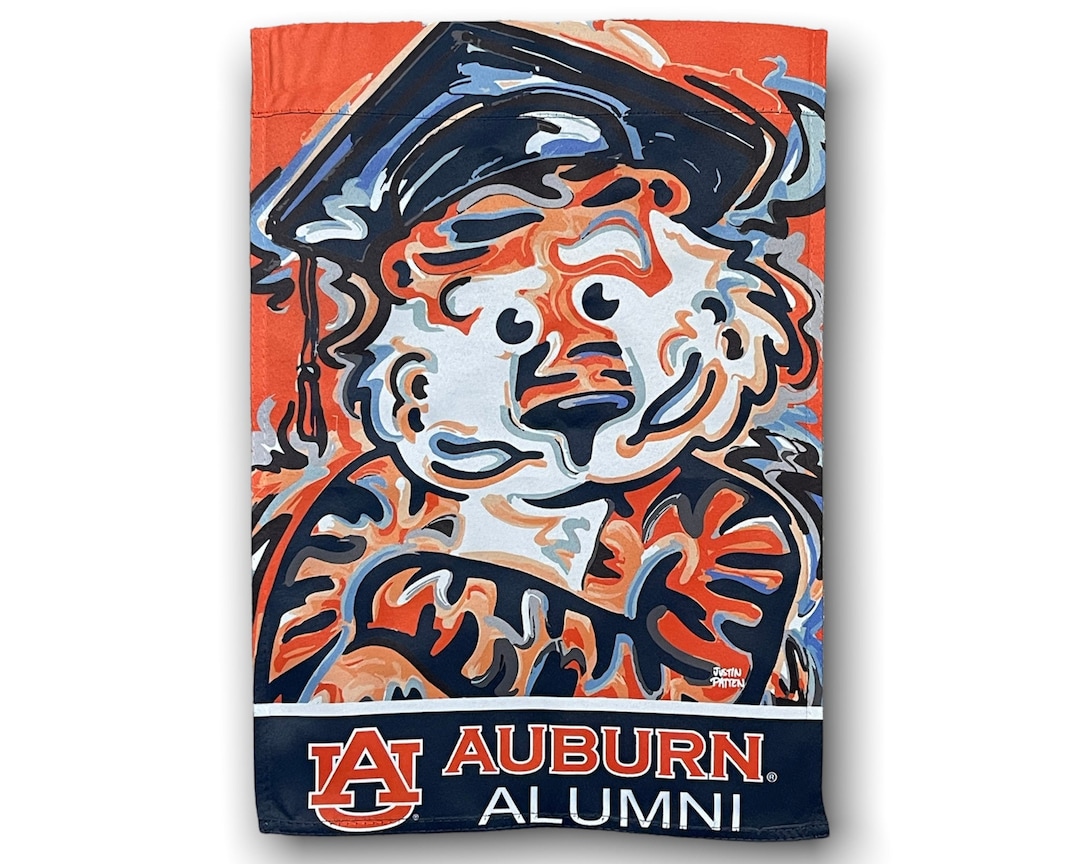 Auburn University Graduation Aubie 12"x18" Garden Flag by Justin Patten ...