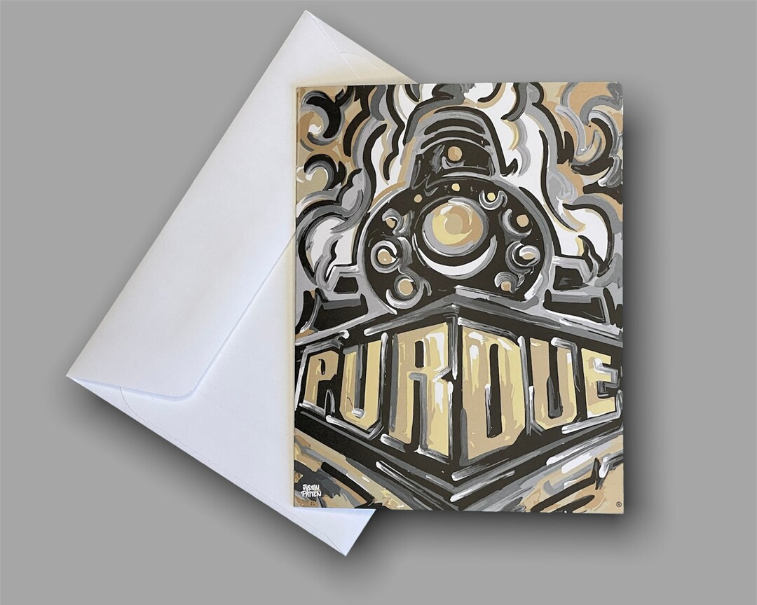 Purdue University Boilermaker Special Note Card Set of 6 by Justin ...