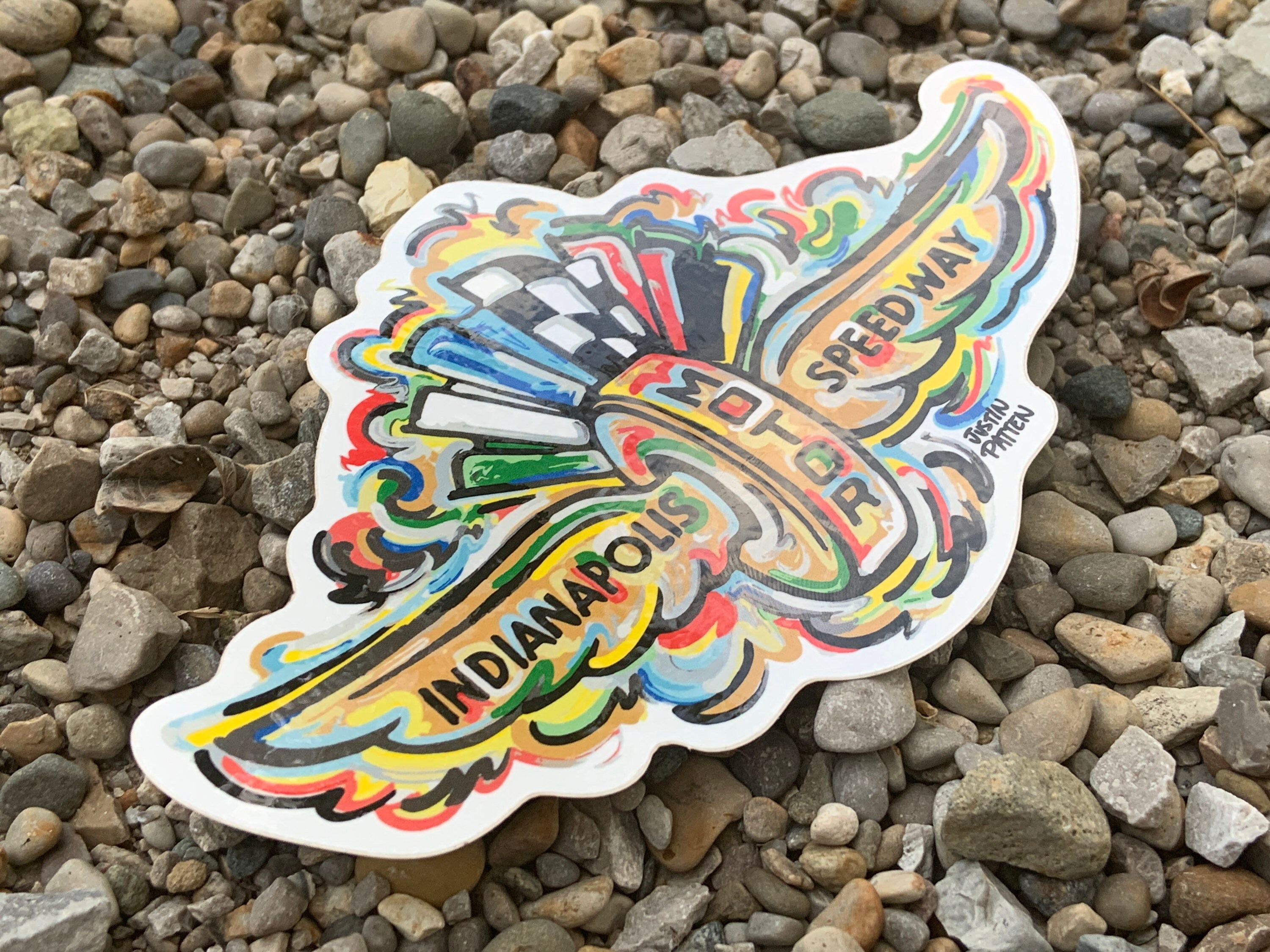 Sticker IMS Storm Striker Art by Justin Patten Indy 500 Vinyl | Etsy