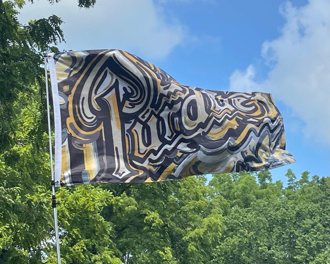 Purdue University Purdue Drum Flagpole Flag 5' X 3" by Justin Patten (2 ...