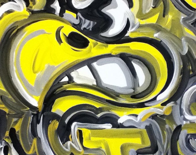Iowa Hawkeyes Painting by Justin Patten Sports Art - Etsy