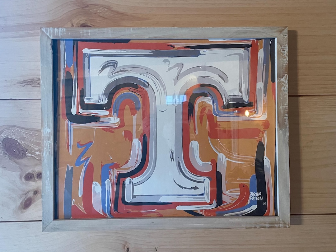 University of Tennessee 20" X 16" Power T Canvas Rolled Print by Justin ...