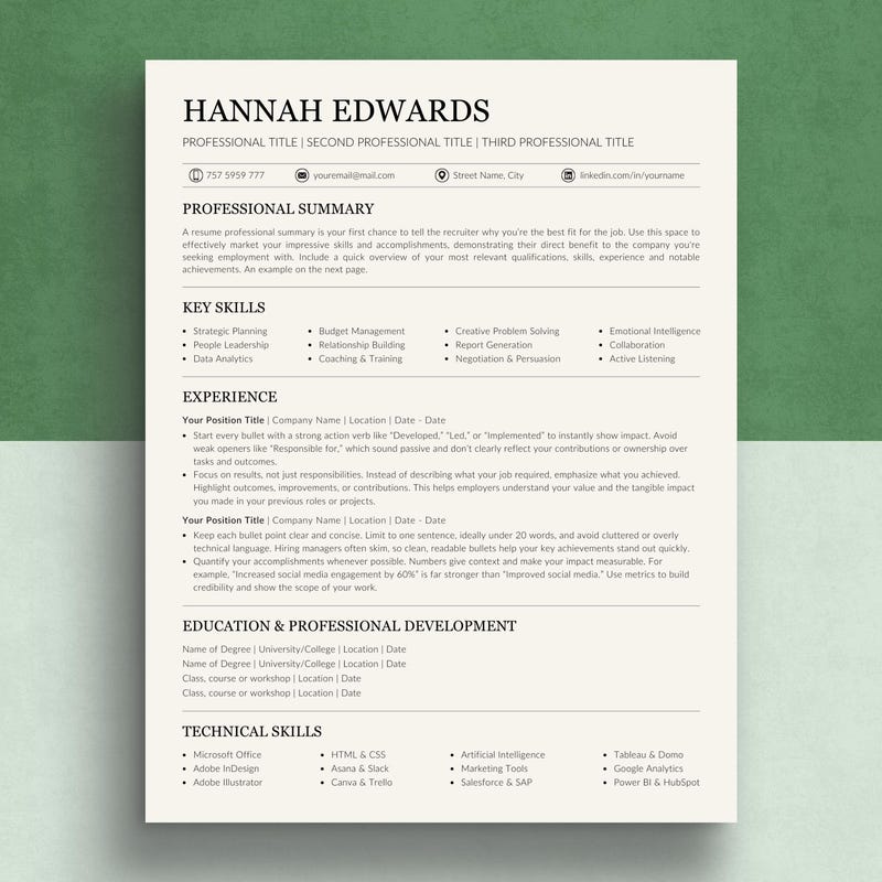 Executive Admin Template - Etsy UK