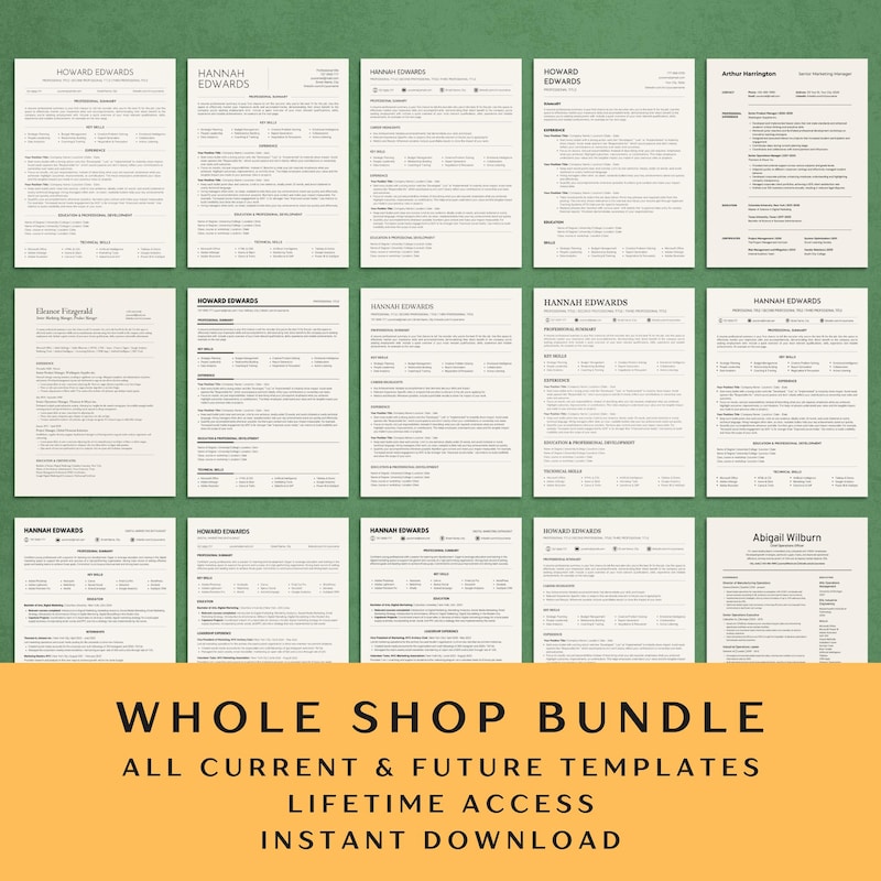 Executive Resume Package - Etsy