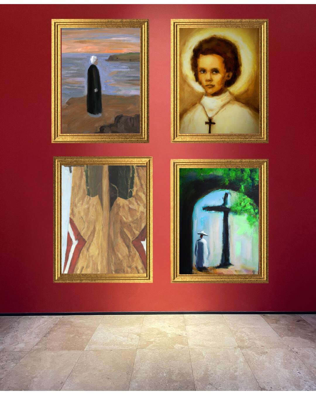 Christian Wall Art | Jesus Wall Art Oil Paintings | Vintage Rustic ...