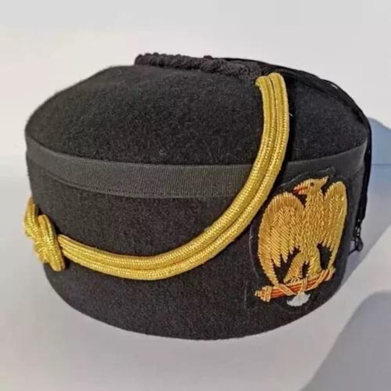Handmade WW2 Italian Fascist Fez Hat: Mussolini Fasces Badge - Etsy