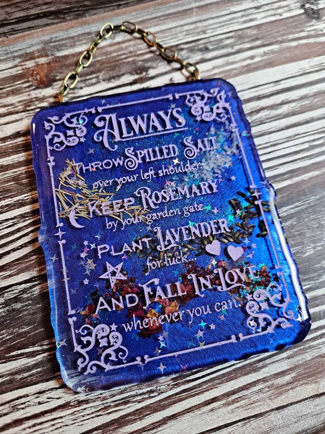 Practical Magic Plaque | Witch Motto Movie Quote... Contains Real Herbs ...
