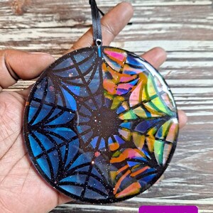Nevermore Window Suncatcher | Stained Glass Resin Wall Hanging - Etsy