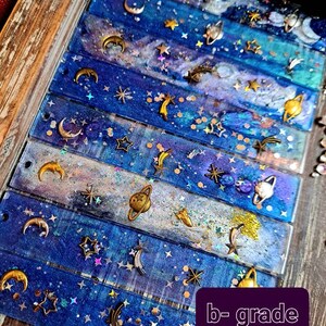 Galaxy Bookmarks | Outer Space Inspired Resin Bookmarks - Etsy