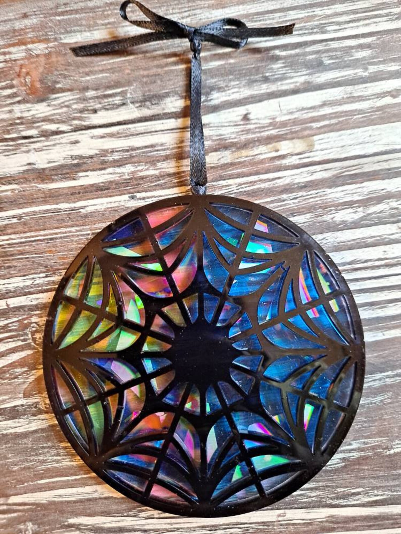 Nevermore Window Suncatcher | Stained Glass Resin Wall Hanging - Etsy