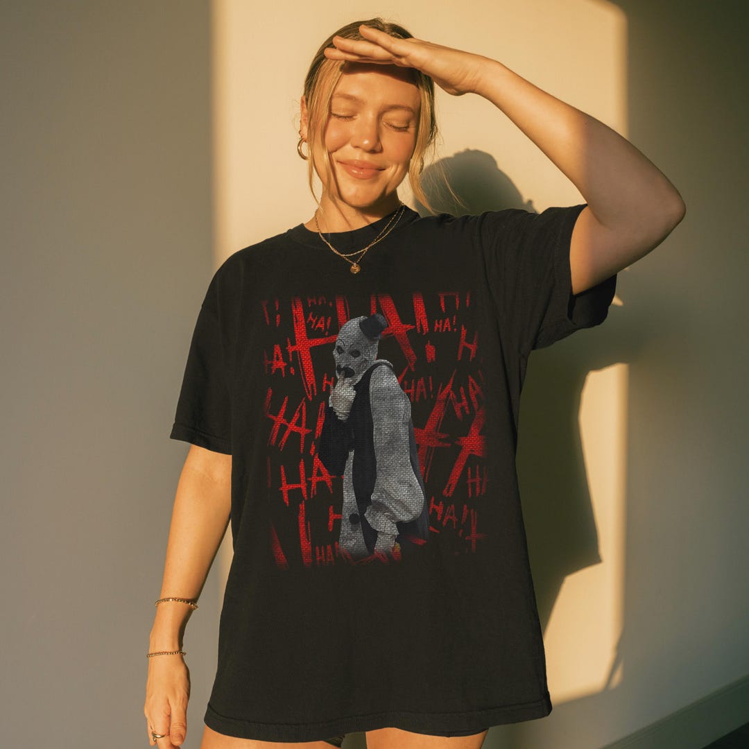 Terrifier Art the Clown T-shirt, Gift for Horror Fans ,creepy Horror ...