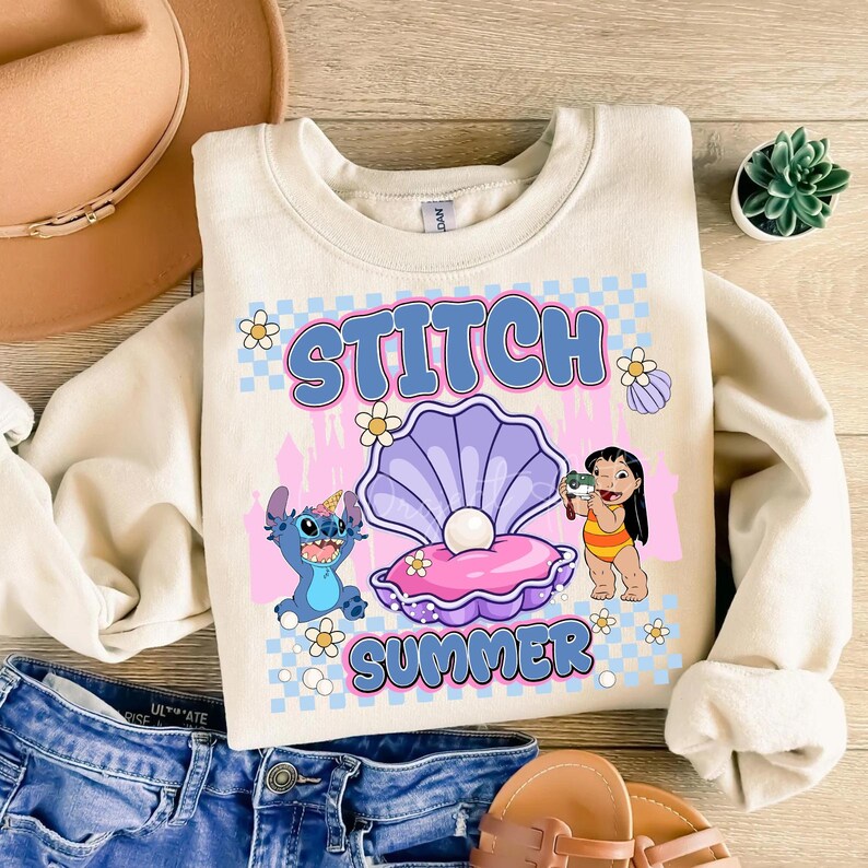 Stitch Summer Vacay PNG: Beach Family Trip Design (digital Download) - Etsy