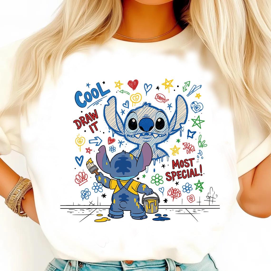 Retro Graffiti Stitch PNG, Street Art, Family Vacation (digital File ...