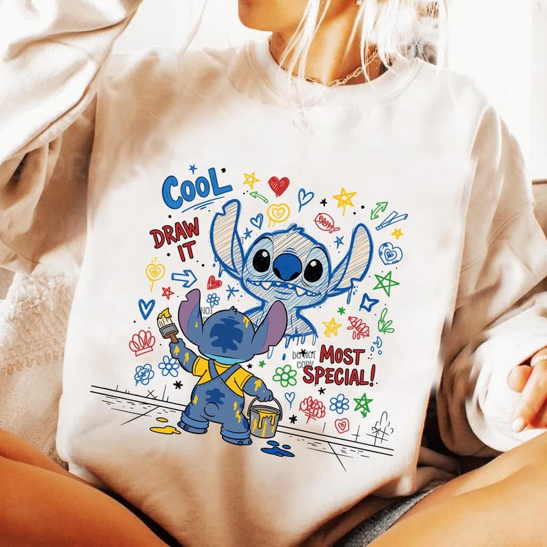 Retro Graffiti Stitch PNG, Street Art, Family Vacation (digital File ...