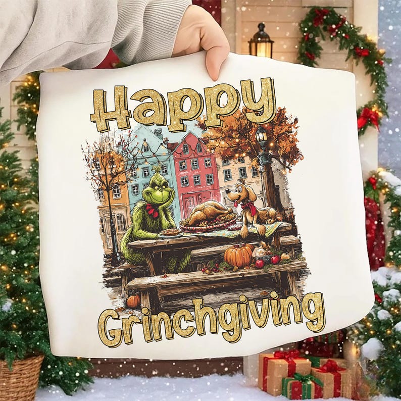 Funny Grinchgiving PNG, Max Dog Thanksgiving Design (digital Download ...