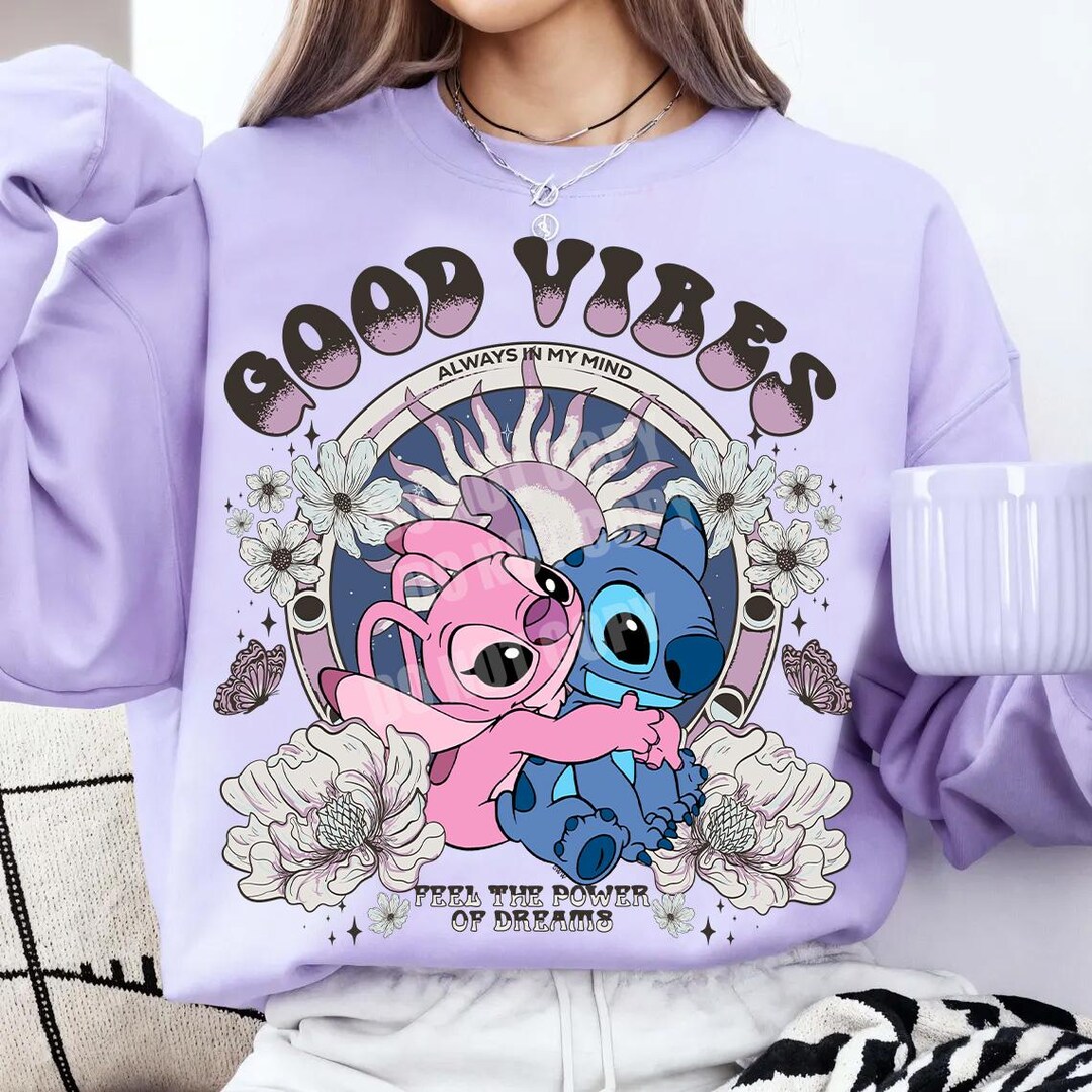 Floral Stitch and Angel PNG, Lilo and Stitch PNG, Stitch PNG, Stitch ...