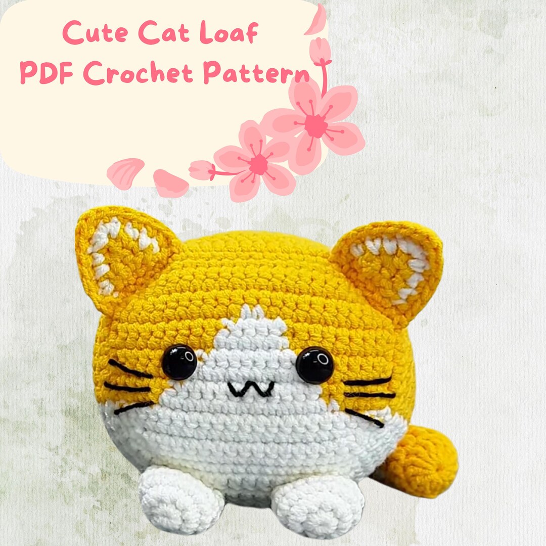 Crochet Cute Cat Loaf Pattern – Amigurumi Cat PDF – Kawaii Crochet ...