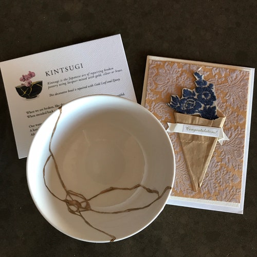 Kintsugi Congratulations Gift Set - Etsy
