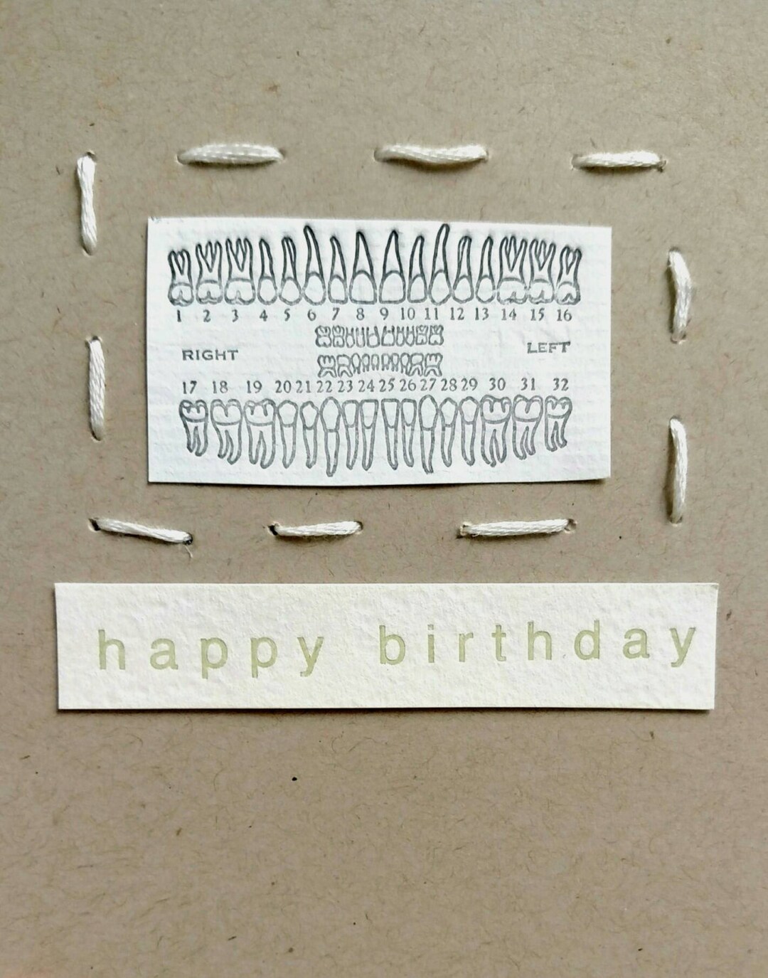 Happy Birthday Teeth Card - Etsy