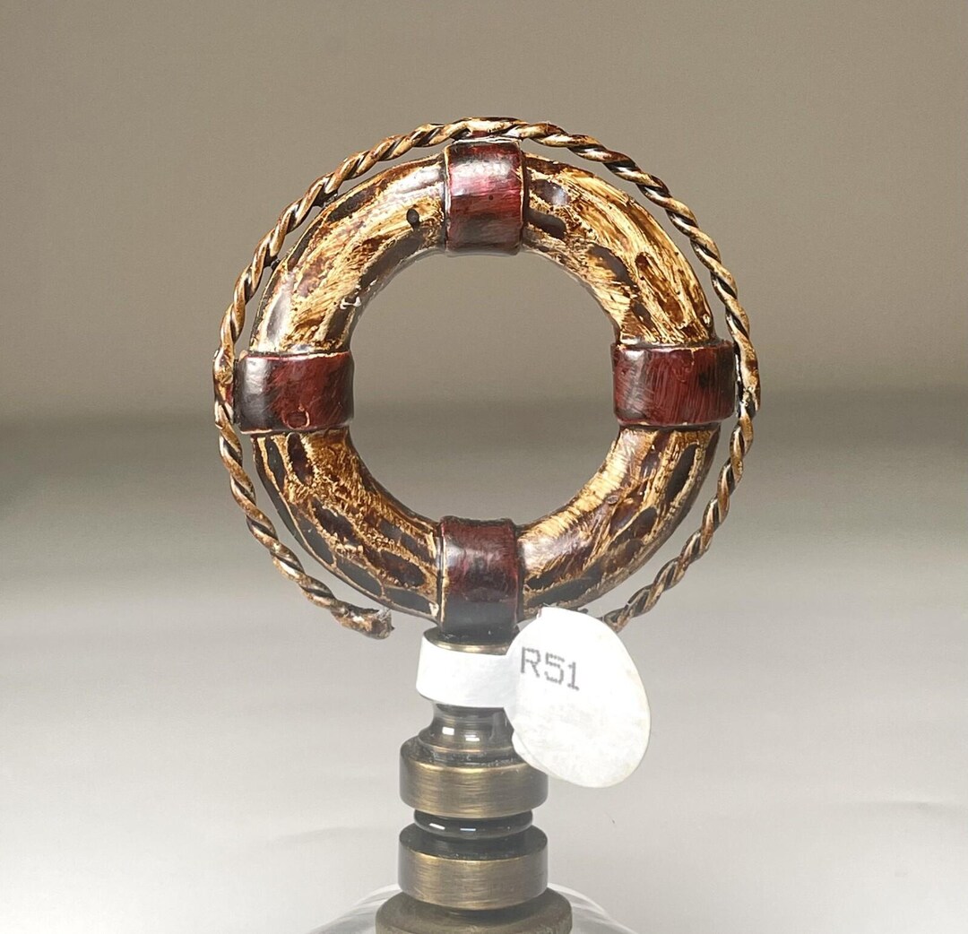 Finials Nautical Life Buoy Preserver Lifesaver Coastal Lamp Finial ...