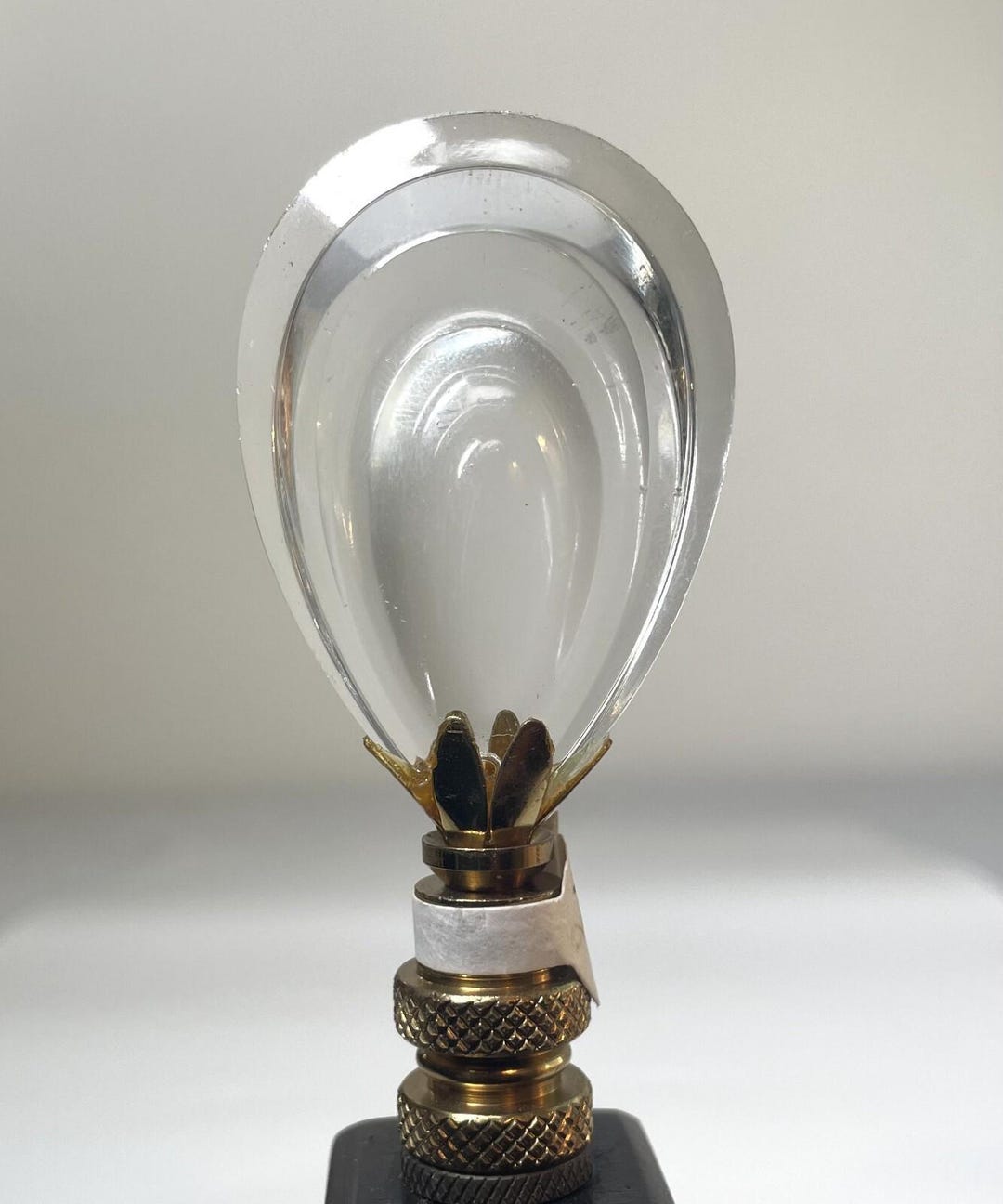 Crystal Finials Large Balloon Shape Flat Clear Glass Crystal Lamp ...