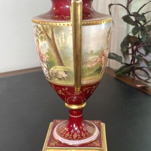 Antique Austrian Royal Vienna Porcelain Urn Hand Painted Scene Minerva ...