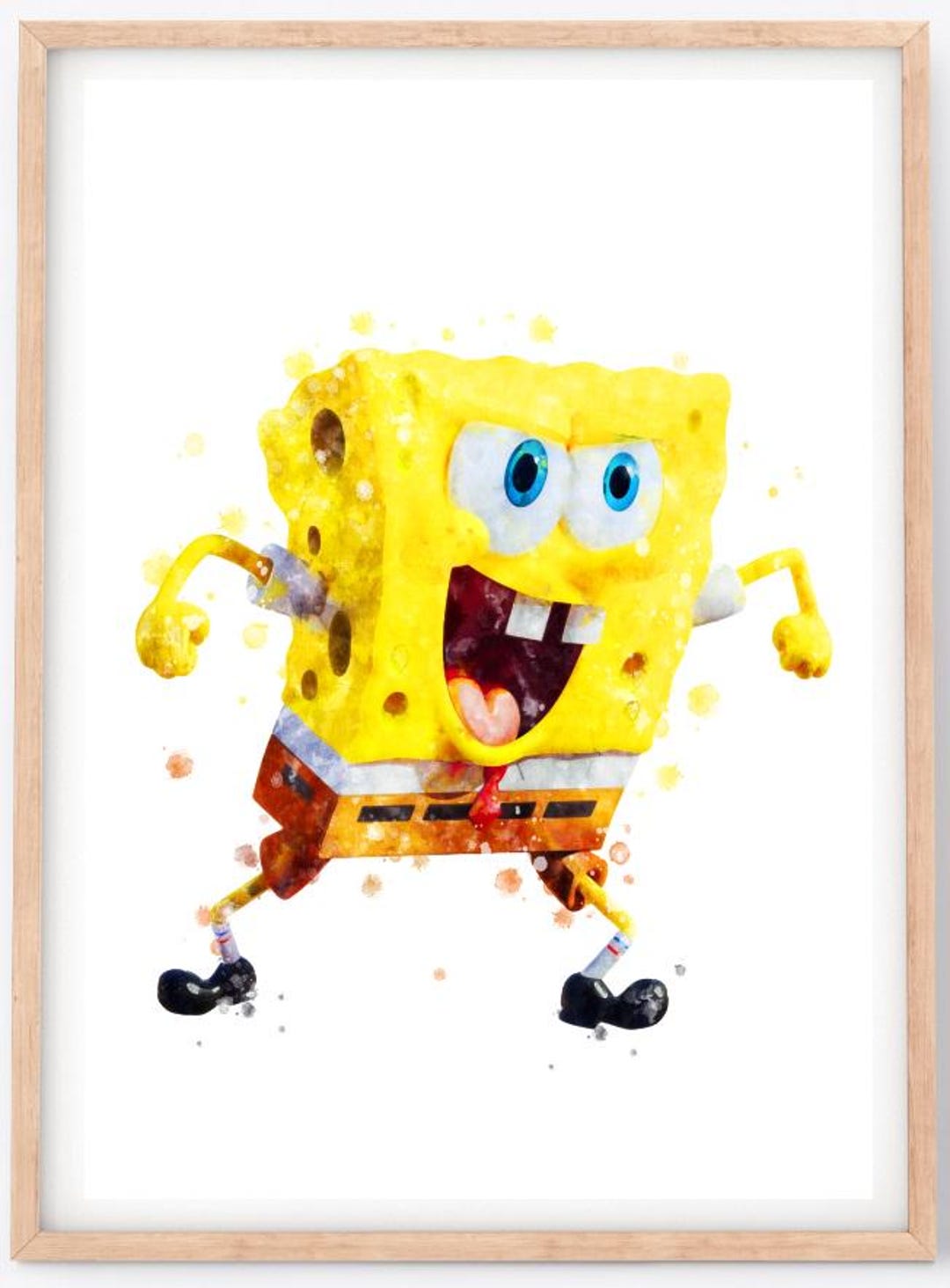 Spongebob Squarepants Watercolour Art Prints - Etsy