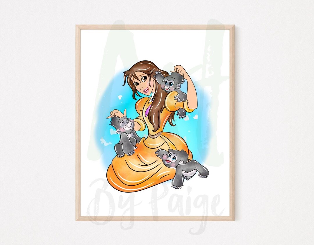 Tarzan: Jane Porter Watercolour Art Prints - Etsy