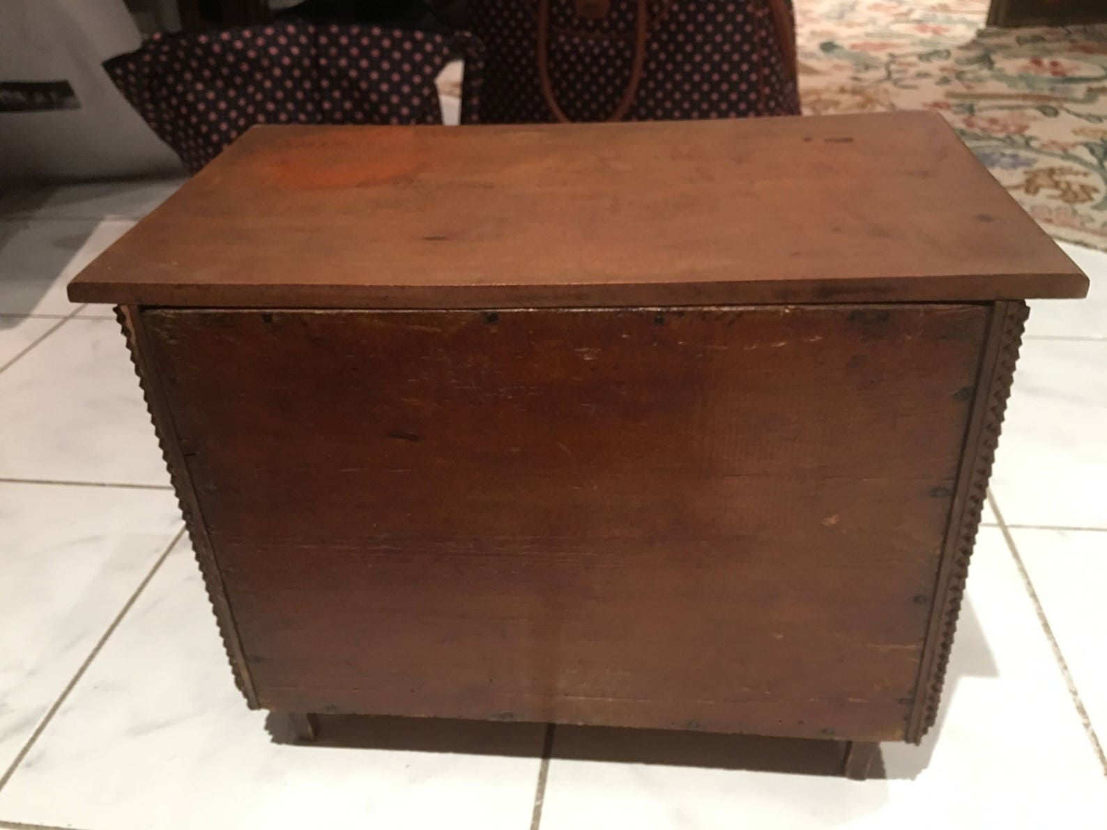 Antique French Country Tramp Art Chest of Drawers Toile De - Etsy