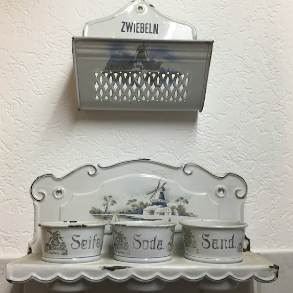 Enamelware Set - Etsy