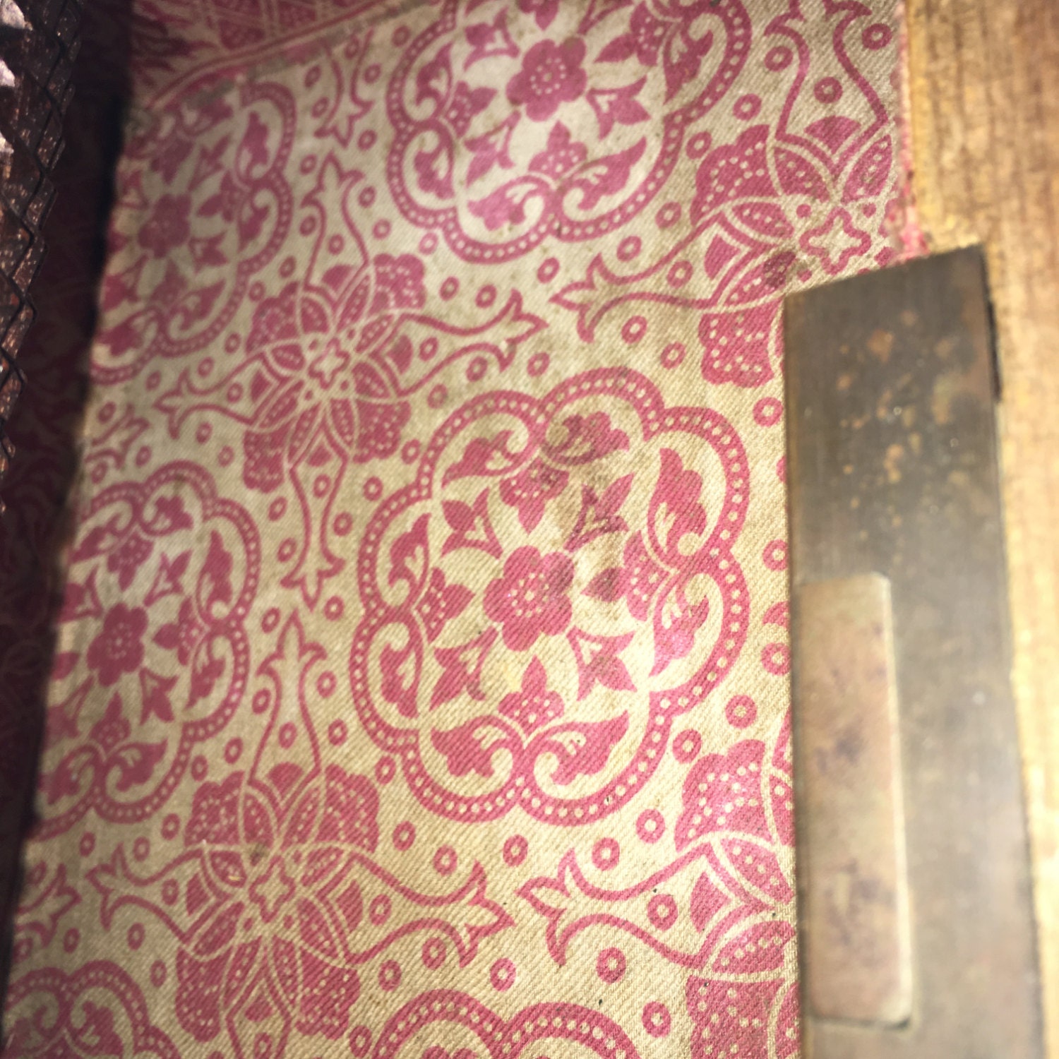 Antique French Country Tramp Art Chest of Drawers Toile De Jouy Lining ...