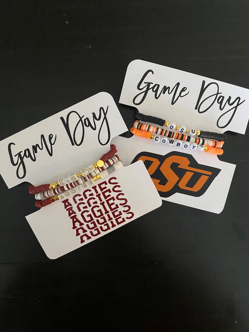Game Day Bracelets - Professional - College - High School - Sorority - Etsy