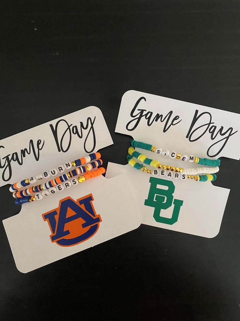 Game Day Bracelets - Professional - College - High School - Sorority - Etsy