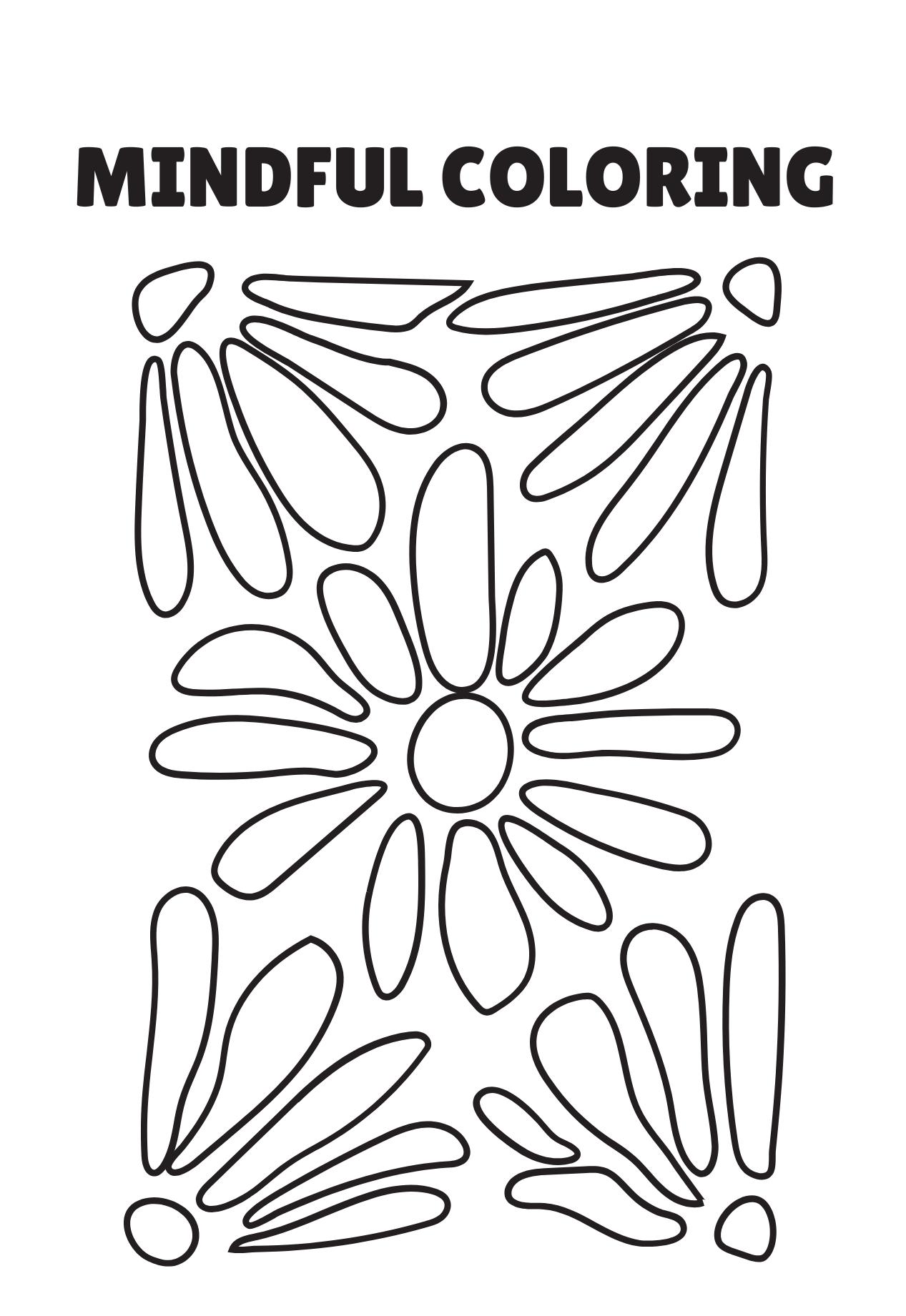 Mindful Coloring Pages – Printable Relaxation Activity for Kids ...