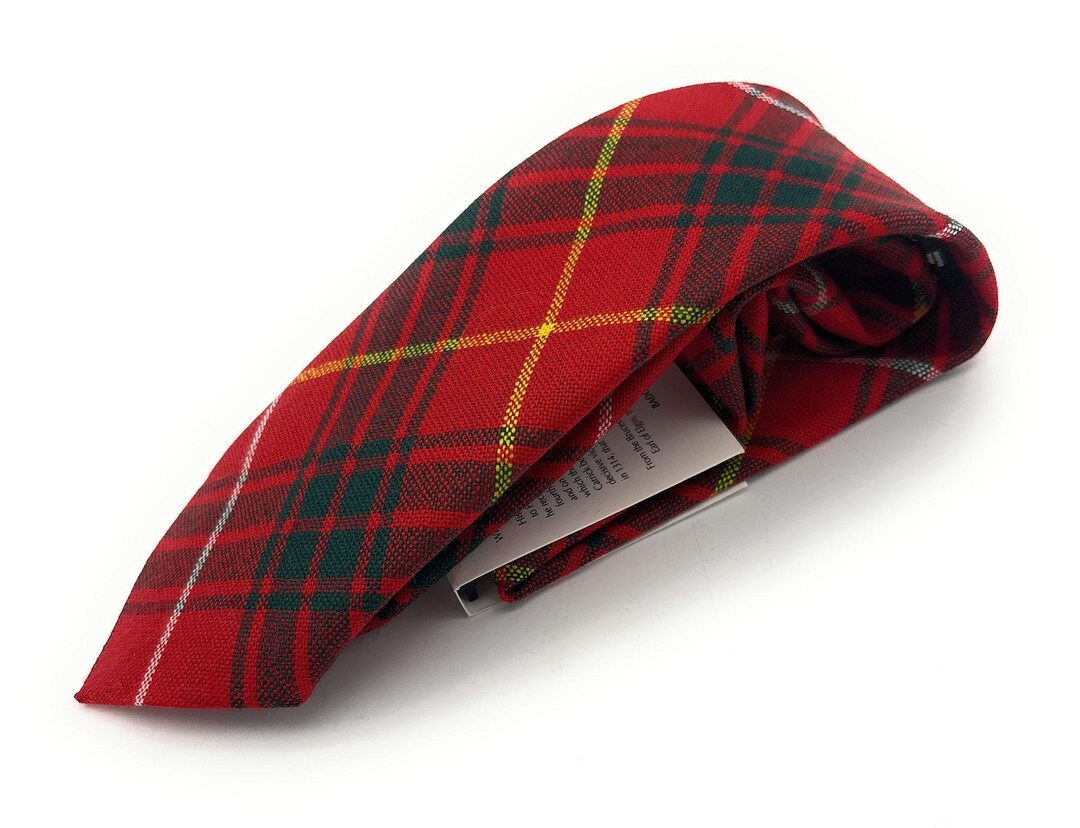Pure Wool Scottish Tartan Tie | Men’s Slim & Classic Necktie-bruce ...