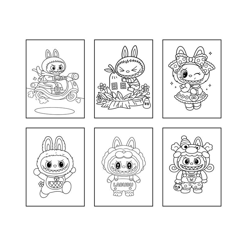 Labubu Coloring Pages, Cute Labubu Printable Sheets, Fun Art for Kids ...